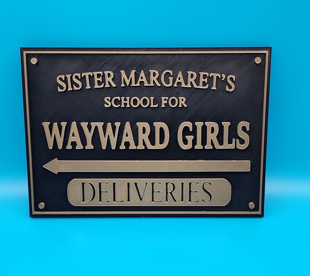 Wall Decor Deadpool Sign Sister Margaret's School for Wayward Girls 3D ...