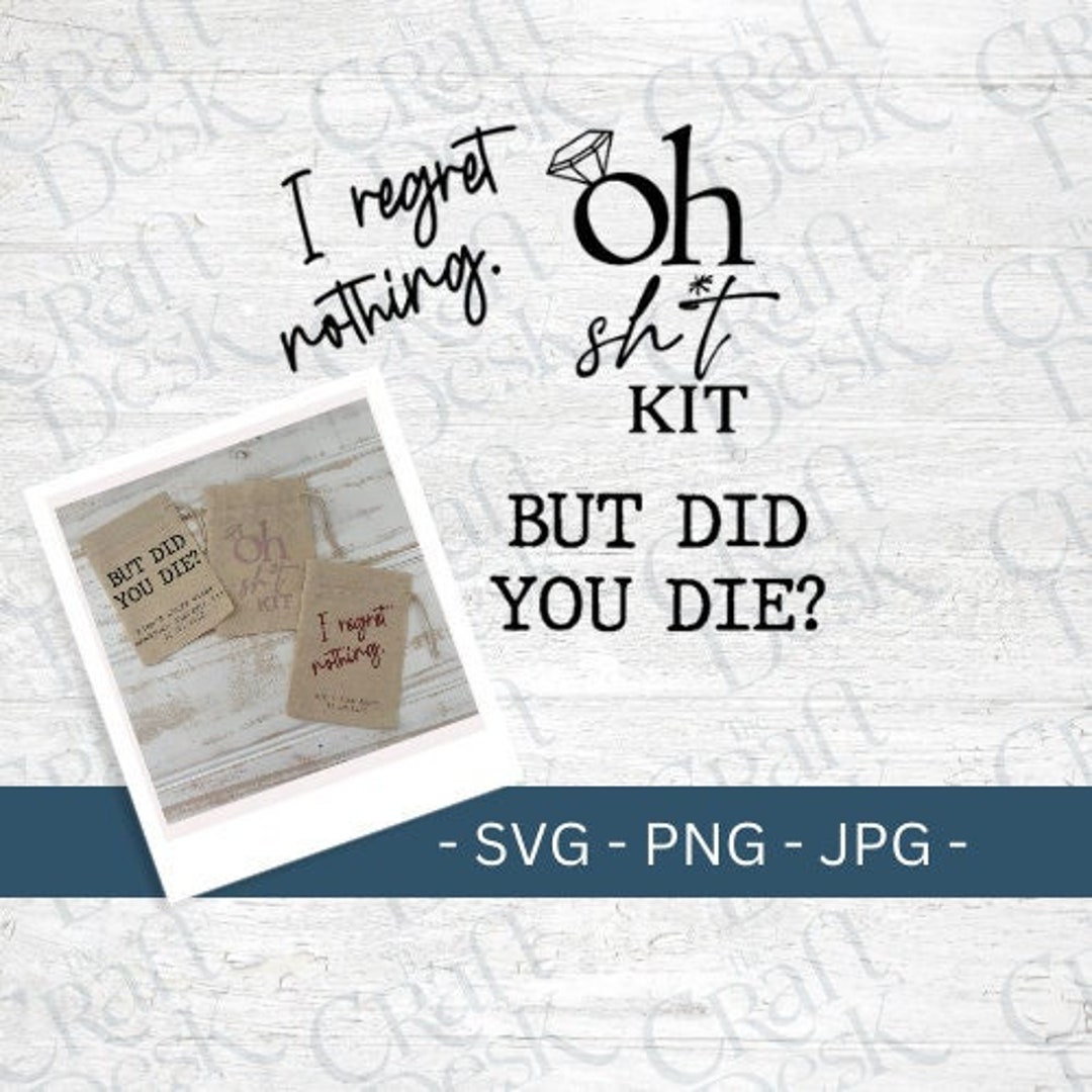 Hangover Kit SVG | Party Survival Kit SVG | Wedding SVG | Design File ...