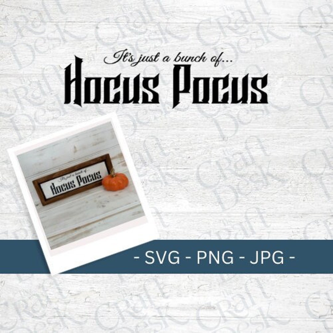 Hocus Pocus SVG Halloween SVG Witch SVG Design File - Etsy