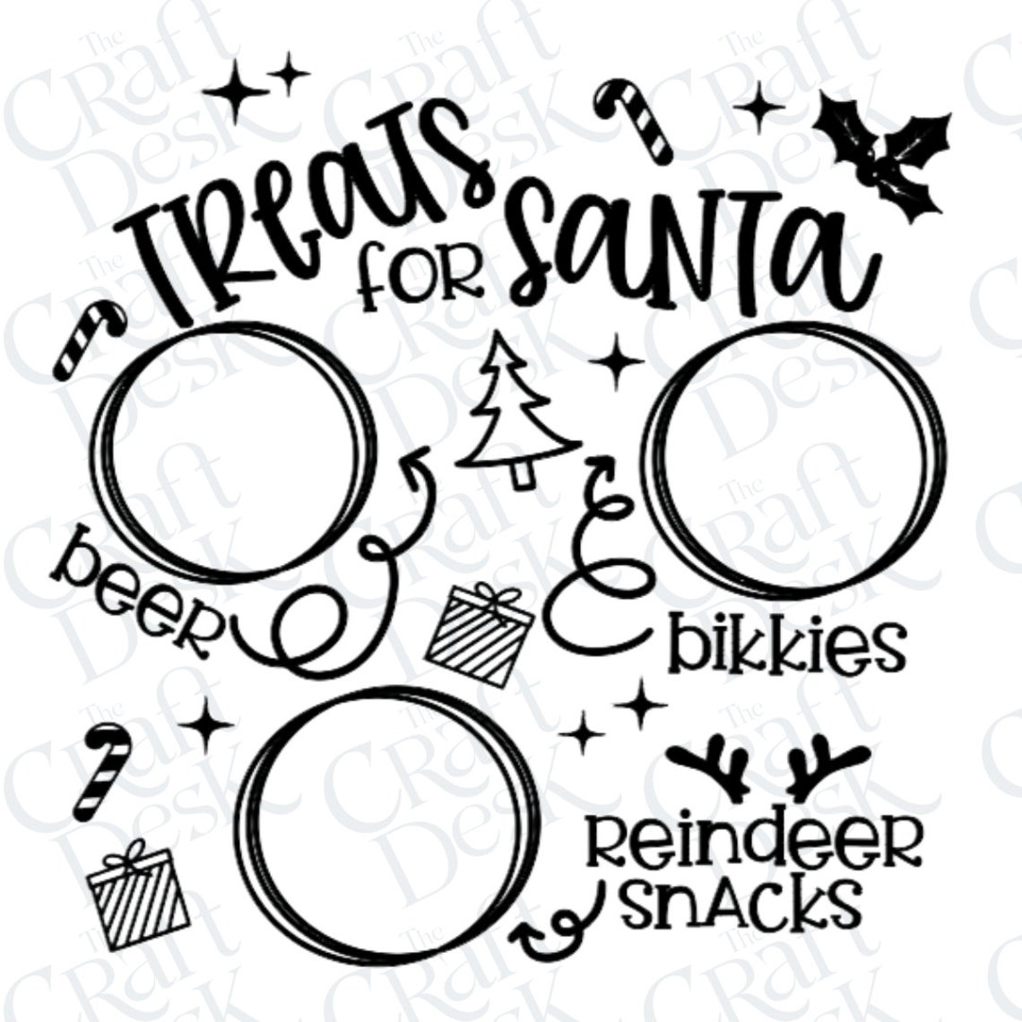Santa Treat Board SVG | Christmas SVG | Santa SVG | Design File ...