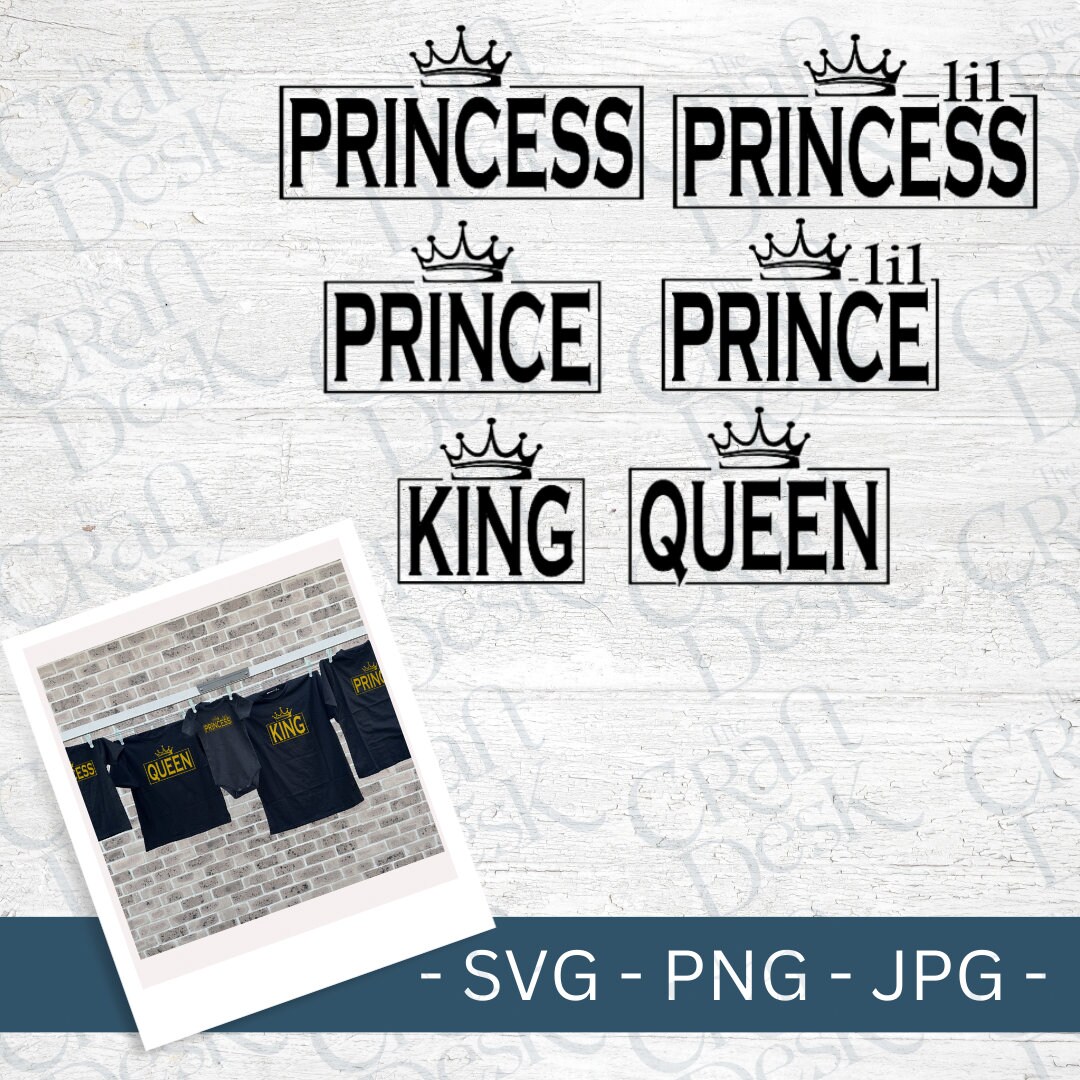 Royal Family SVG | Matching Family SVG | Family SVG | Design File ...