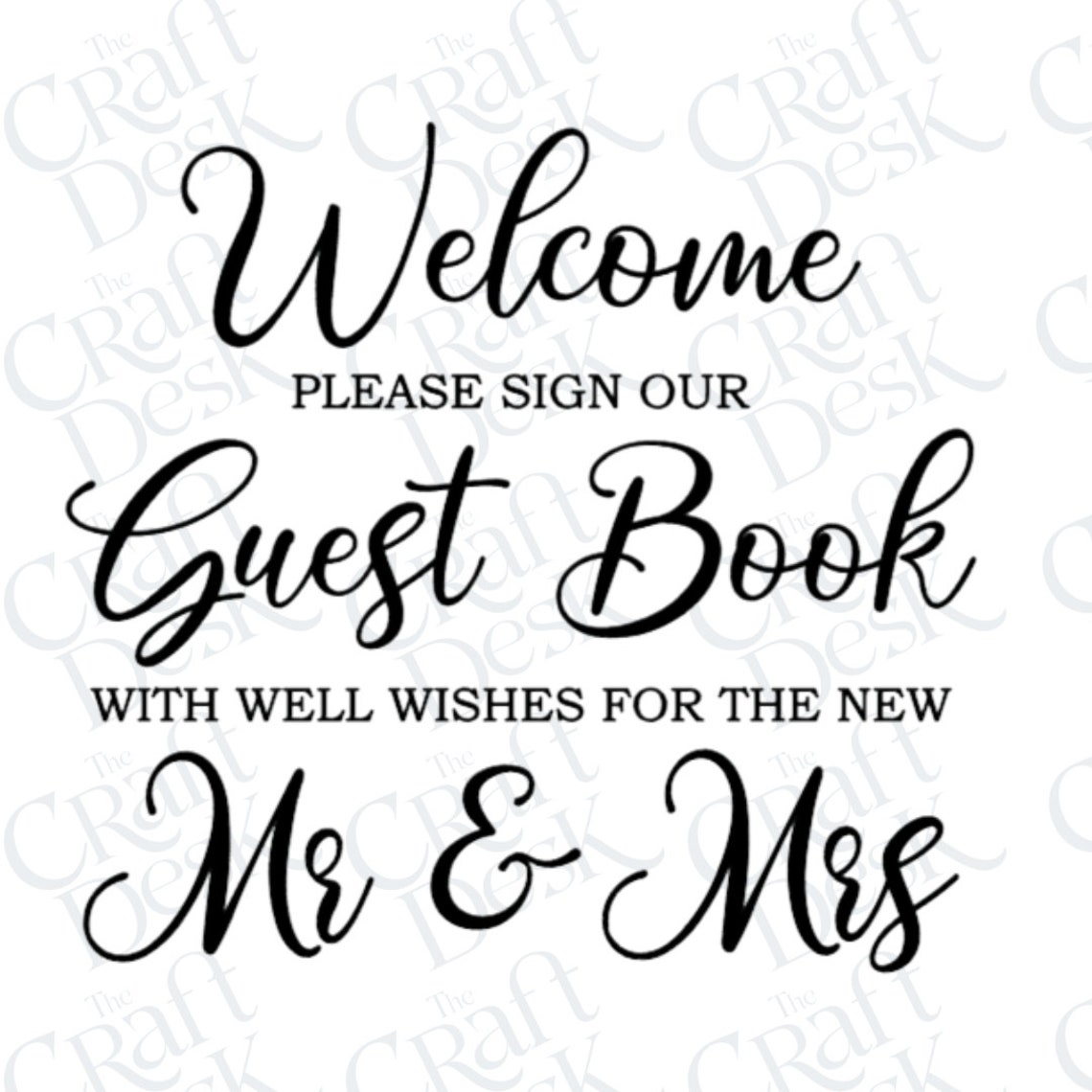 Wedding Sign SVG Guest Book SVG Wedding SVG Design File Digital File ...
