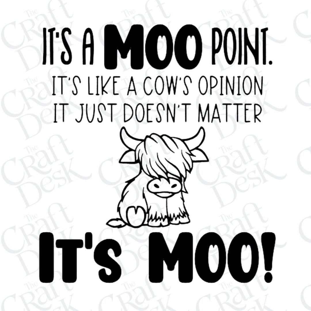 Moo Point SVG | Friends SVG | Cow SVG | Design File | Digital File ...