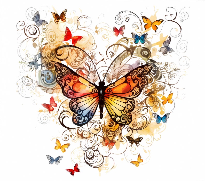 Butterfly Tumbler, Wrap Design, Butterfly Tumbler, Butterfly Wrap ...