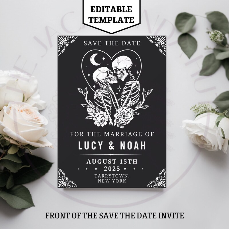 Goth Wedding Invitation - Etsy