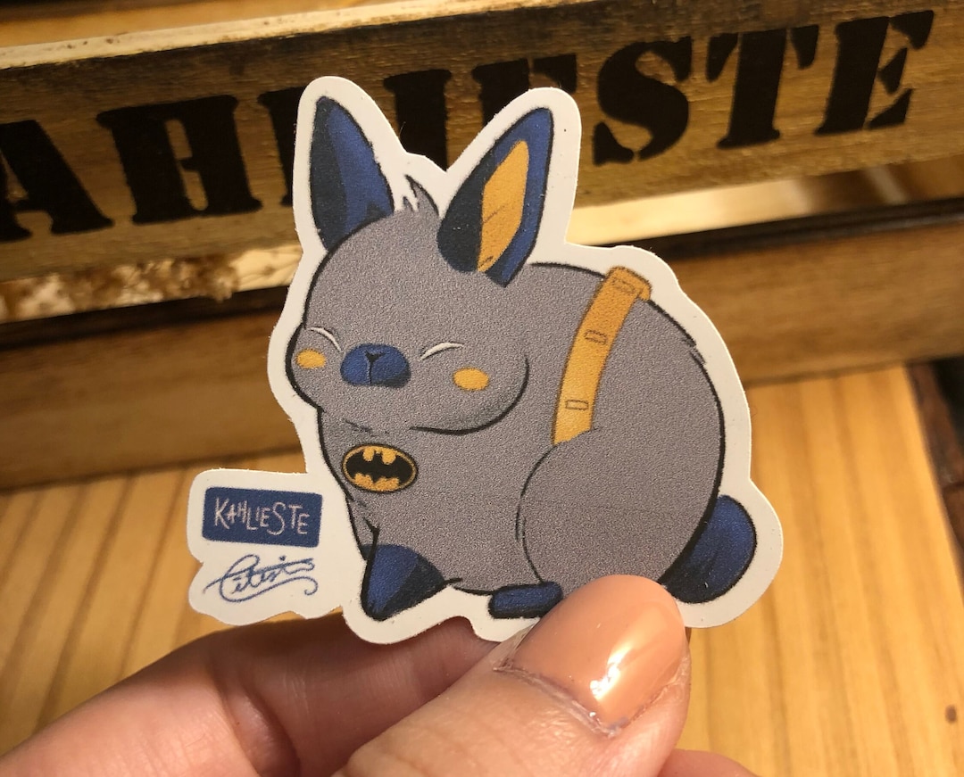 DC Superhero Bunny Vinyl Stickers - Etsy