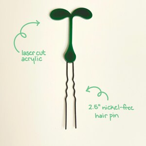 Leaf Sprout Hair Clip - Etsy