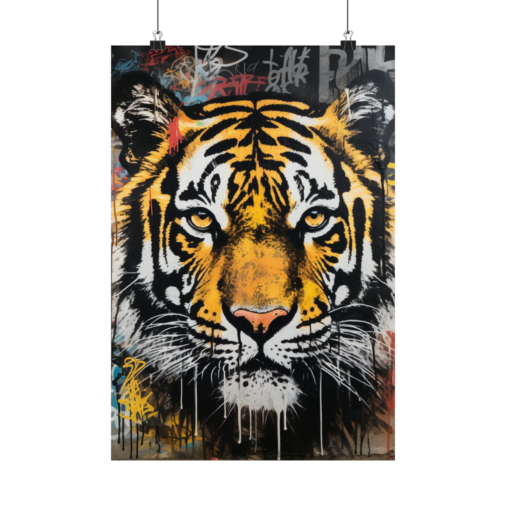 Banksy Tiger Poster - Etsy