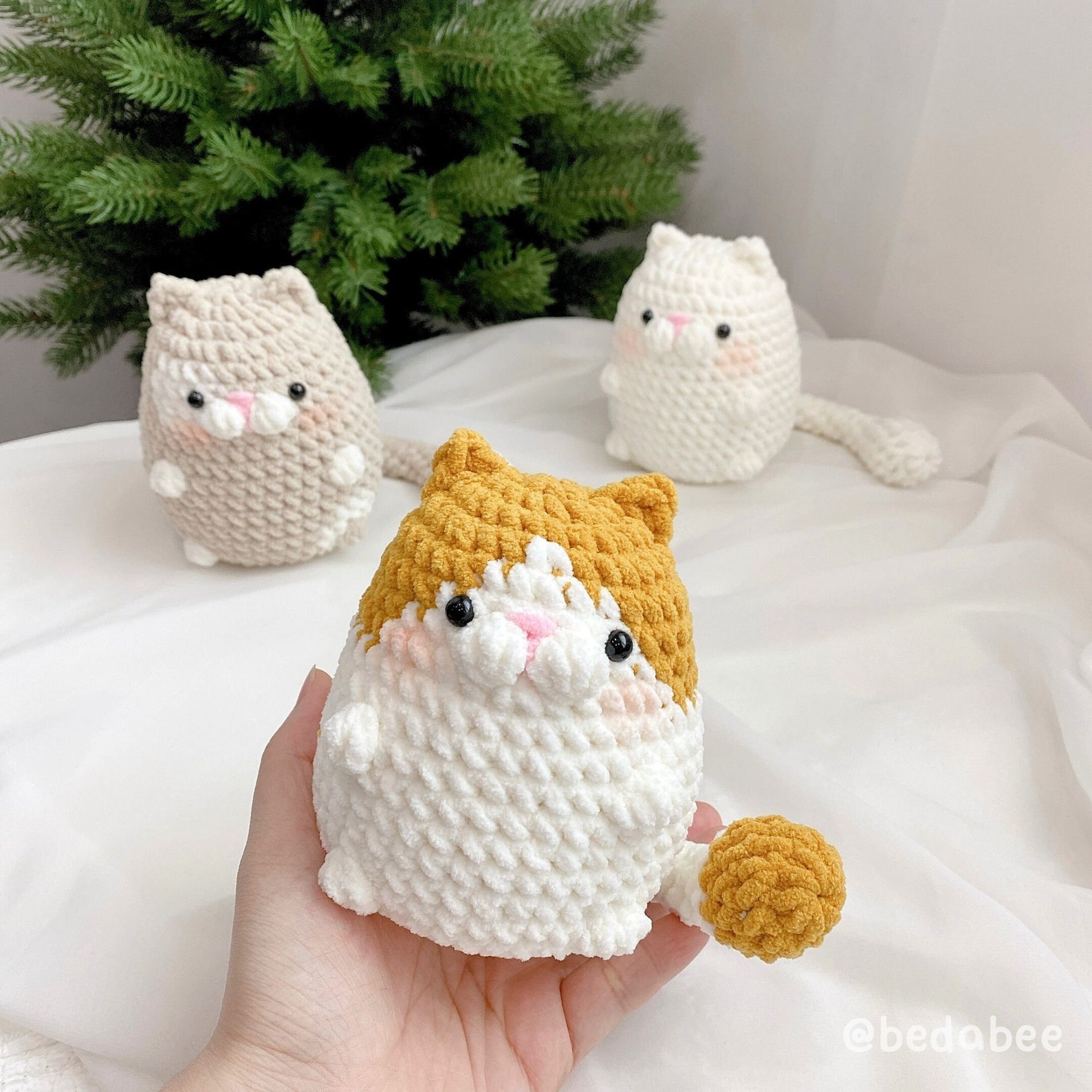 No Sew 3in1 Chubby Cat Crochet Pattern Bundle, Plushie Amigurumi PDF ...