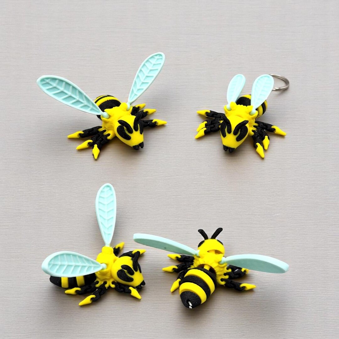 Bee 3D STL File – Cute Honey Bee Model for 3D Printing – Printable ...