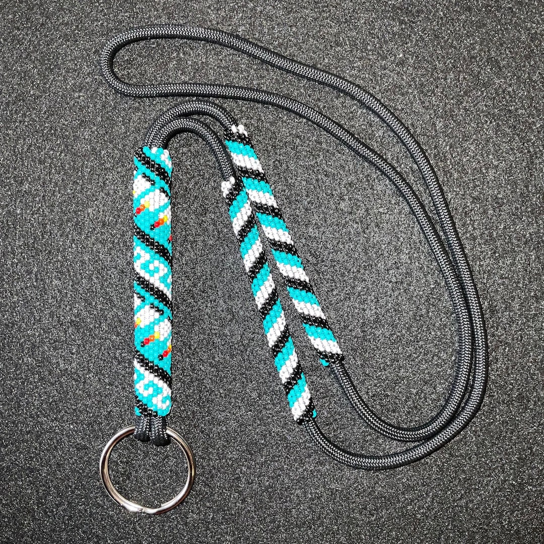 Native American Beaded Lanyard - Etsy