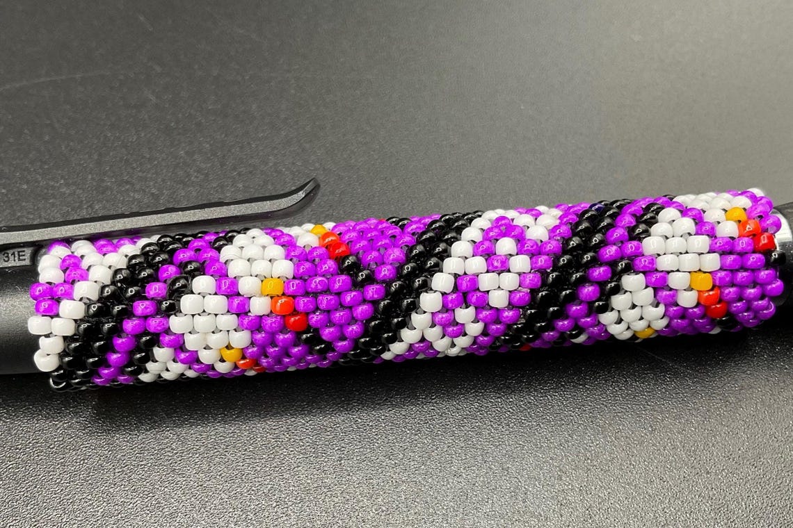 Native American Beaded Pen - Etsy