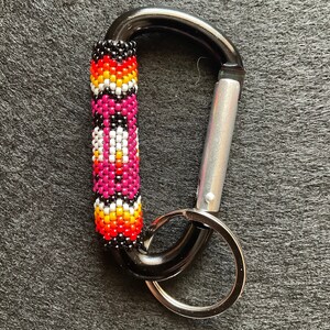 3” Beaded Carabiner - Etsy