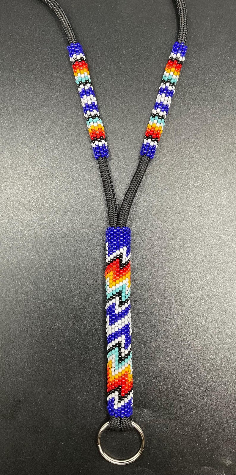 Native American Beaded Lanyard - Etsy