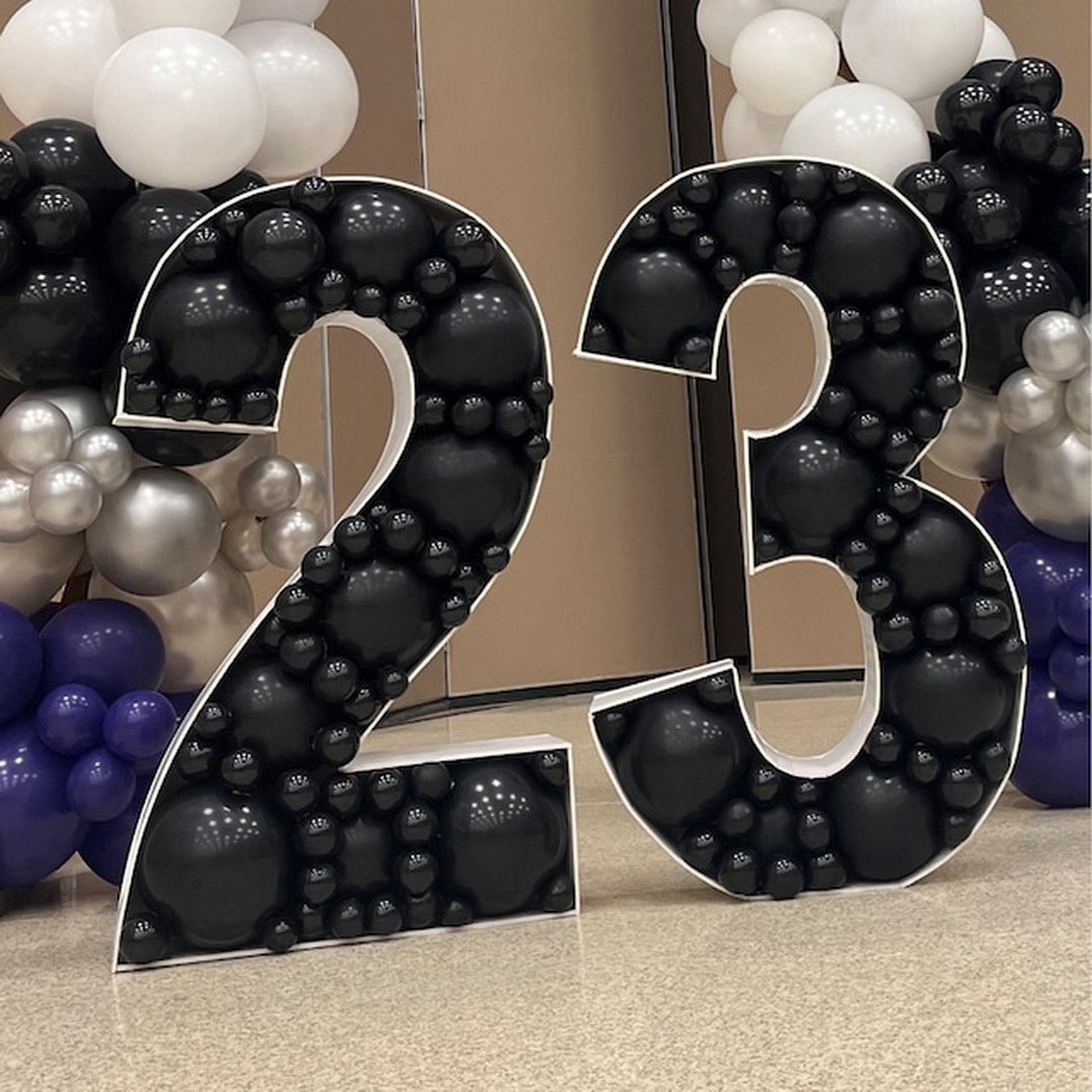 Giant Mosaic Balloon Number Frame Pre-cut Kits Number 0-9 - Etsy