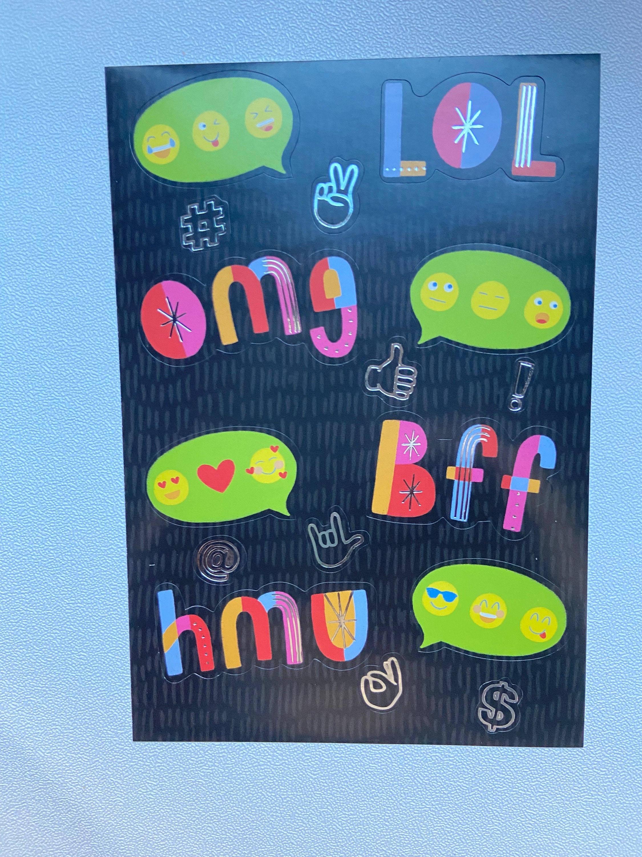 Emoji Omg Lol Hmu Smiley Face Happy Text Reply @ Me Peace Rock on Heart ...
