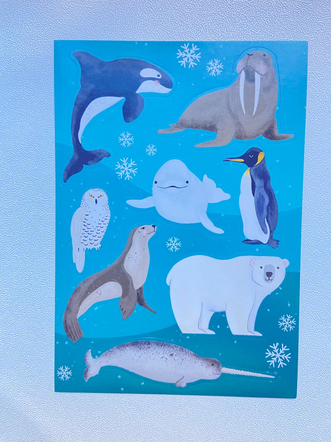 Cold Animals Penguin Sea Lion Whale Polar Bear Snow Owl 4 Sheets ...