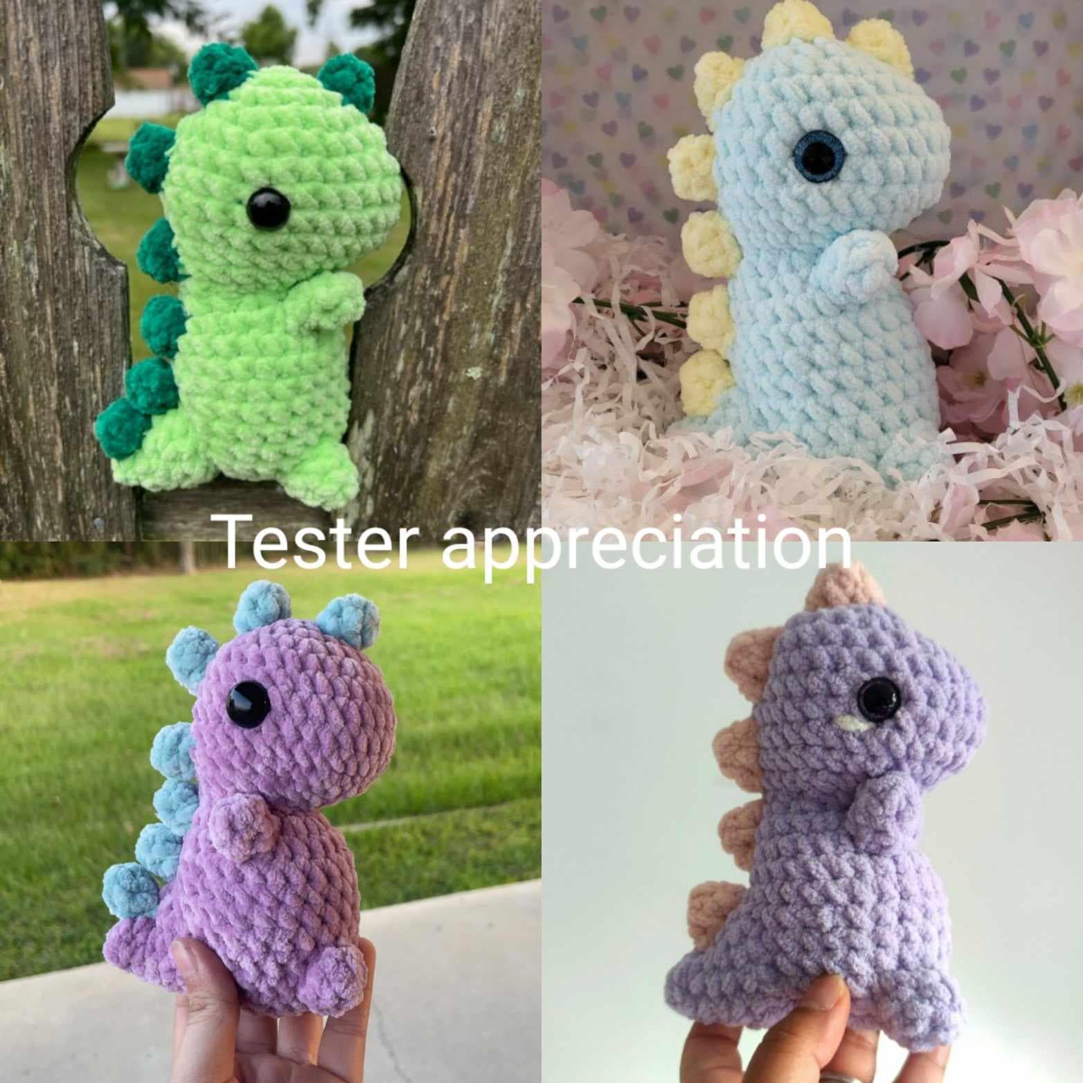Tiny T-rex Dino Crochet Pattern - Etsy