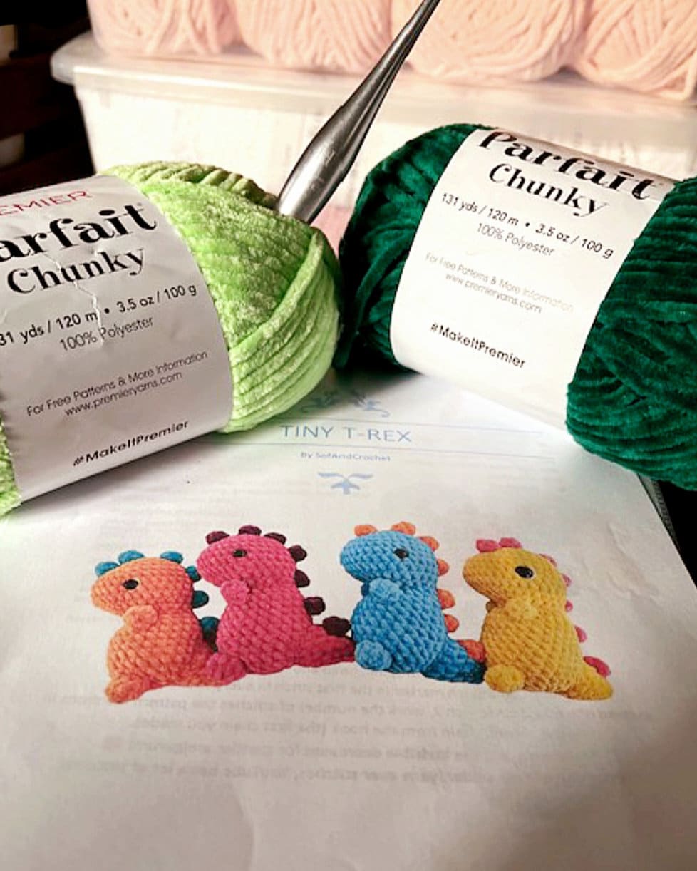 Tiny T-rex Dino Crochet Pattern - Etsy