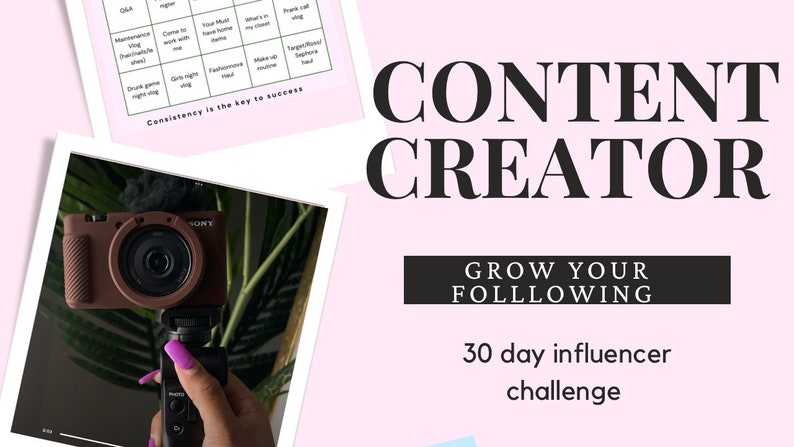 30 Day Content Creator Challenge - Etsy