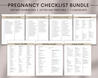 Pregnancy Planner Printable, New Mom Planner, Baby Essentials Checklist ...