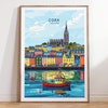 Cobh Map Print, Cobh Travel Map, Cobh Wall Decor Art, Cobh County Cork ...