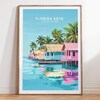 Key West Travel Print, Wall Art Key West, Wall Hanging Home Décor, Key ...