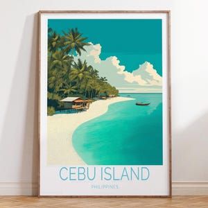Cebu Island Philippines Travel Print, Cebu Island Travel Wall Art ...