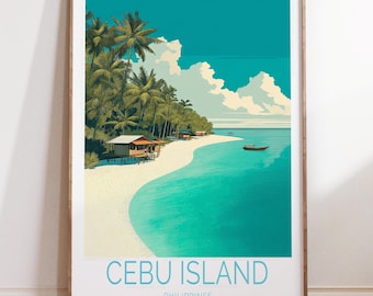 Cebu Island Travel Print - Philippines, Cebu Island Poster, Philippines ...