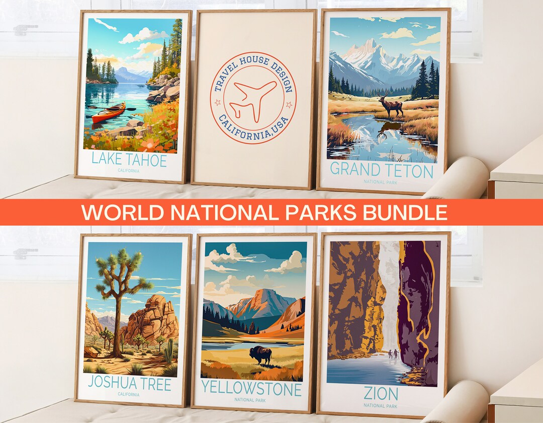 Money Saving Bundle, Buy 3, Get 2 Free, National Parks Travel Poster ...
