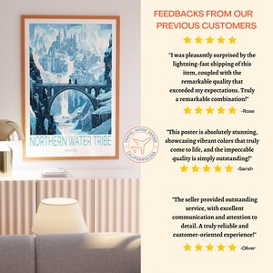 Northern Water Tribe Poster, Avatar Travel Wall Art, the Last Airbender ...