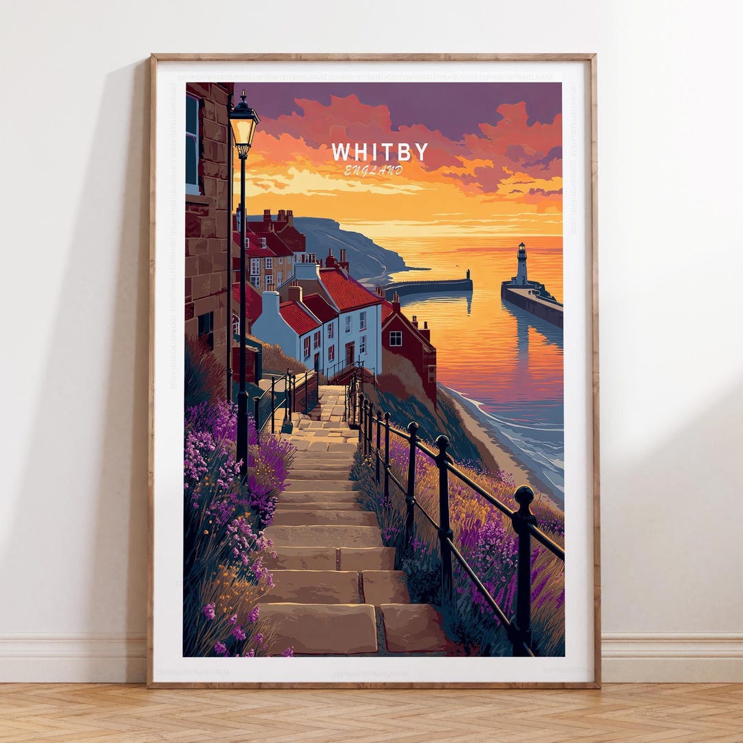 Whitby England Travel Print, Whitby England Wall Art, England Travel ...
