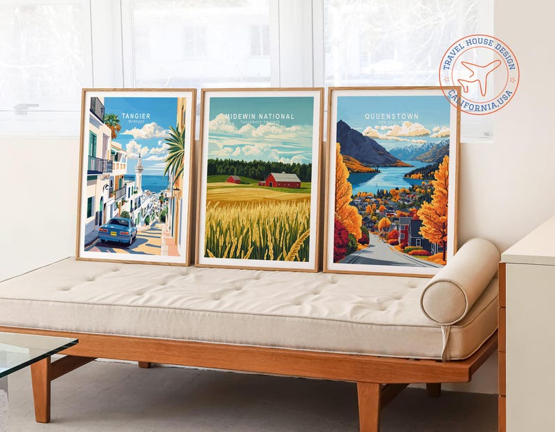 Queenstown Travel Print, New Zealand Queenstown Travel Poster, New ...