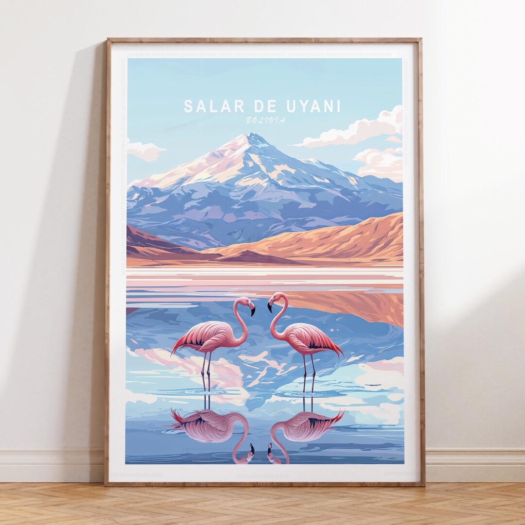 Salar De Uyuni Travel Print, Bolivia Wall Art Print, Salar De Uyuni ...