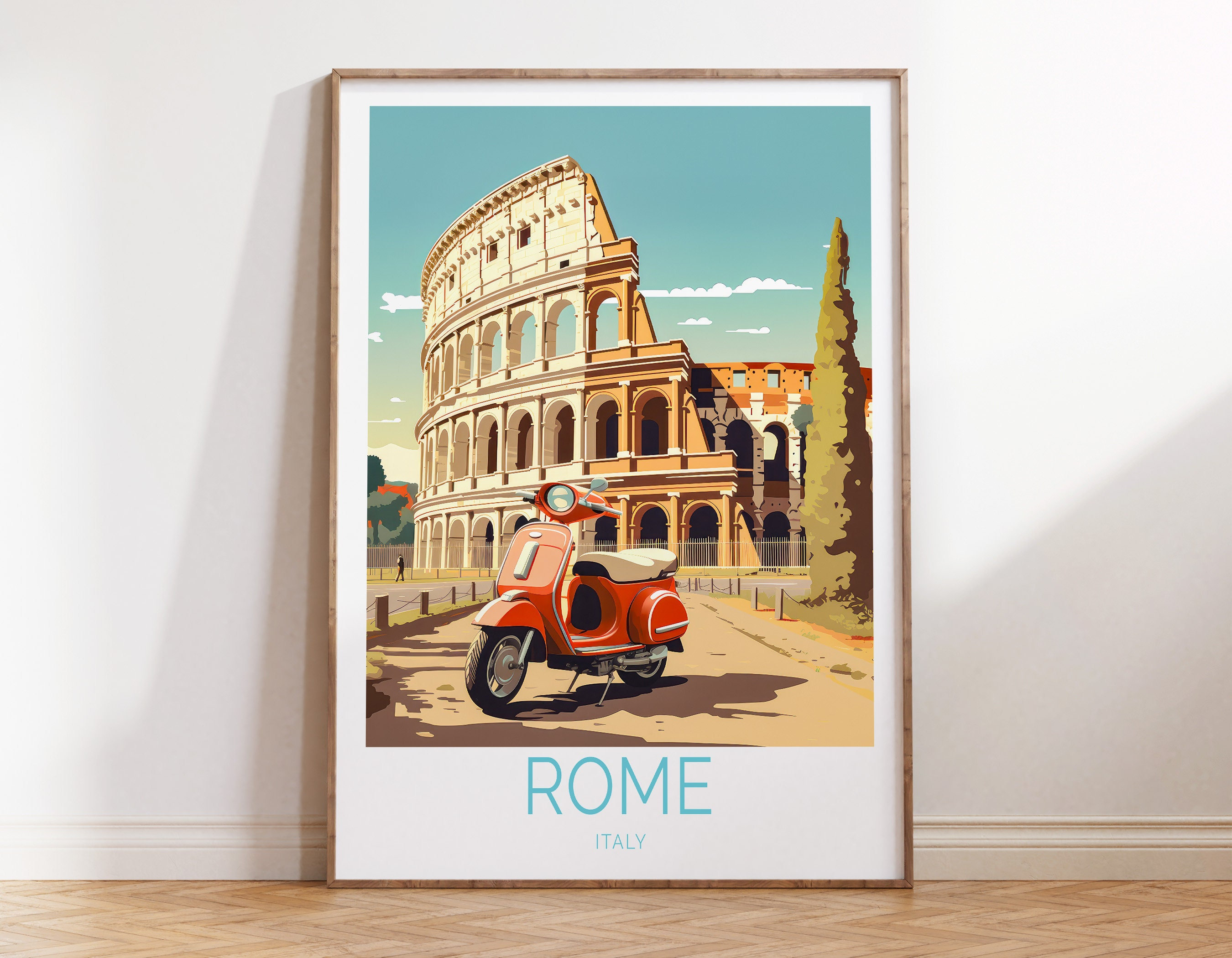 Rome Italy Travel Poster, Rome Italy Poster, Rome Italy Travel Wall Art ...