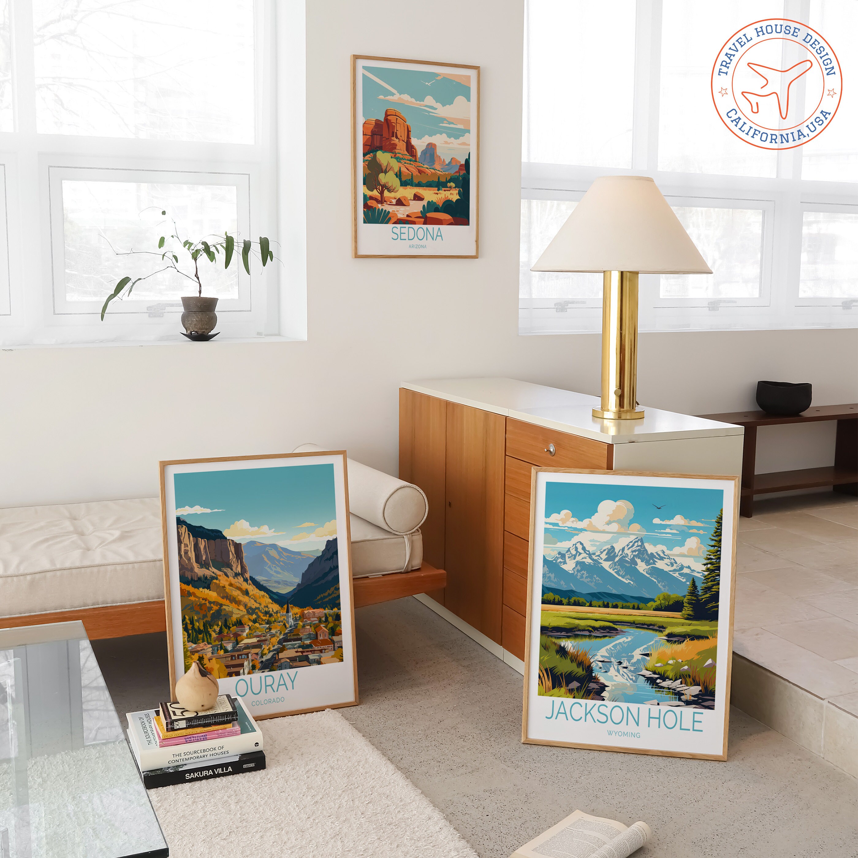 Jackson Hole Travel Poster, Jackson Hole Poster Wall Art, Jackson Hole ...