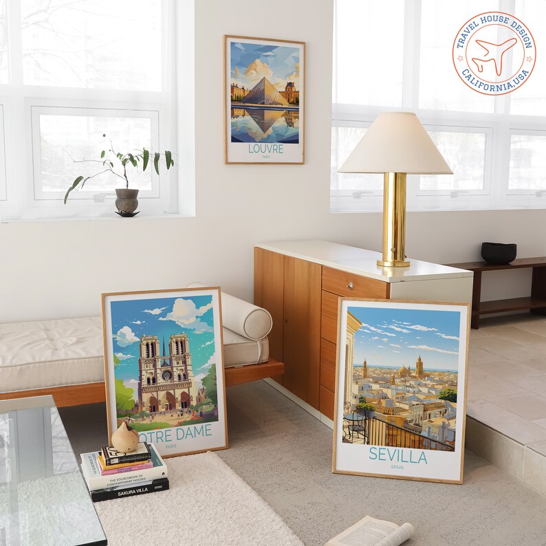 Sevilla Spain Travel Poster Spain Travel Poster, Sevilla Spain Poster ...