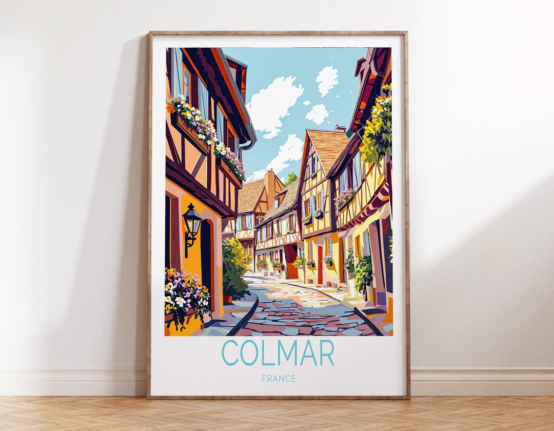 Colmar France Travel Poster, Colmar France Travel Wall Art, France ...