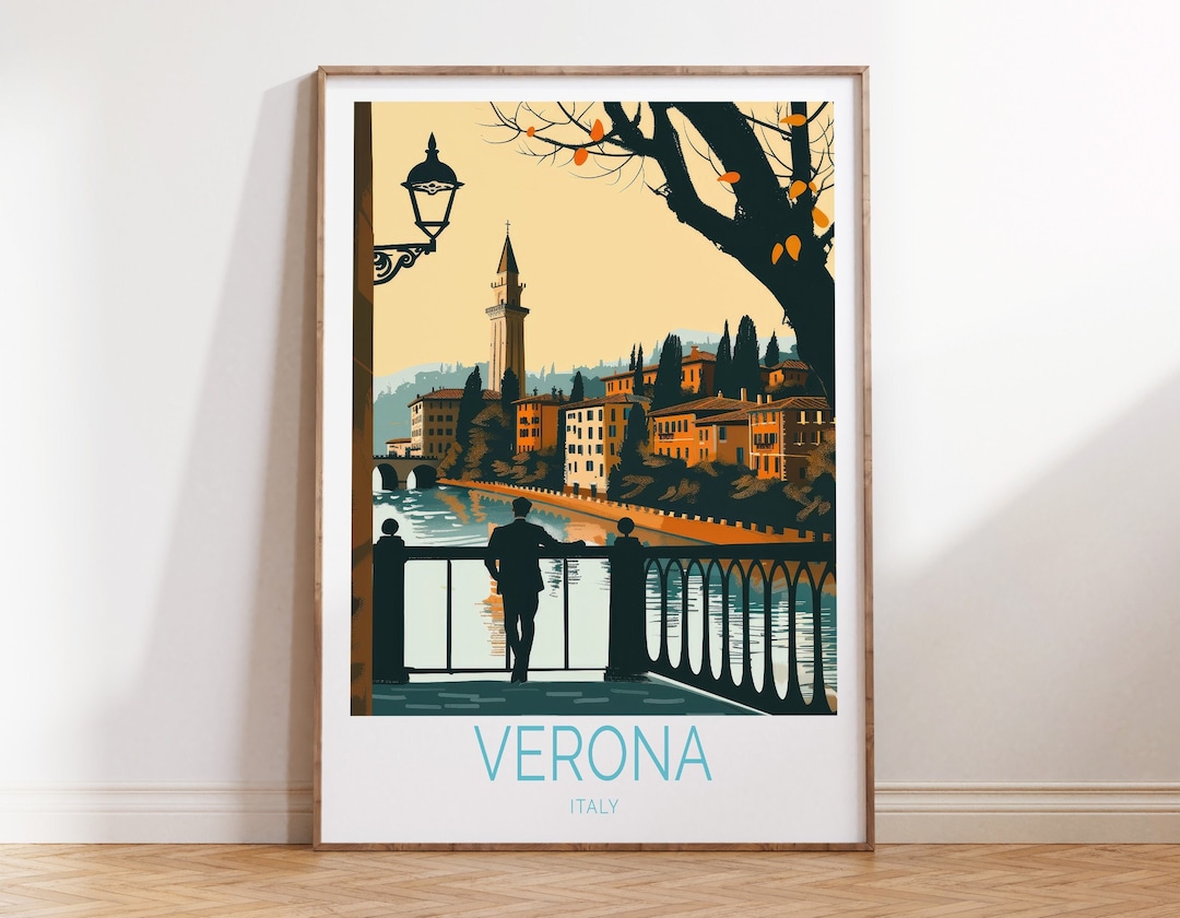 Verona Travel Poster, Italy Travel Poster, Verona Travel Wall Art ...
