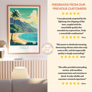 Maui Hawaii Travel Poster, Maui Hawaii Travel Wall Art, Maui Hawaii ...