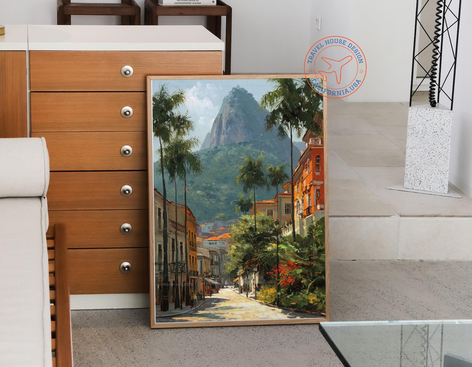 Rio De Janeiro Brazil Oil Painting – Rio De Janeiro Travel Poster ...
