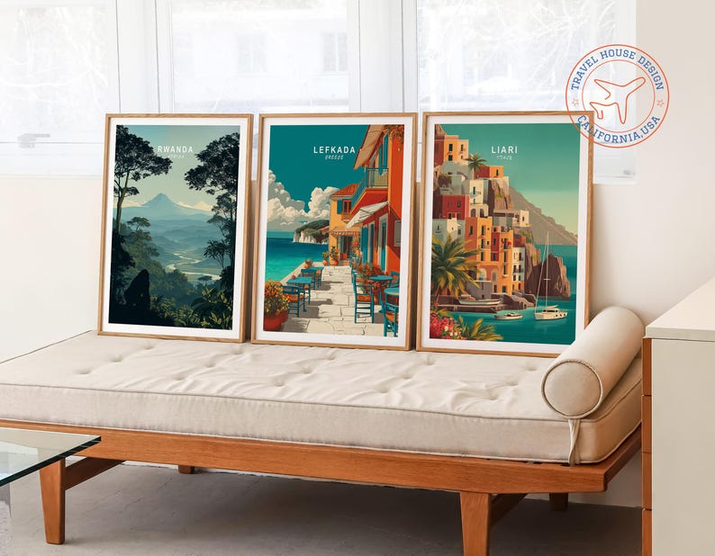 Rwanda Travel Print, Rwanda Africa Travel Wall Art, Africa Travel ...