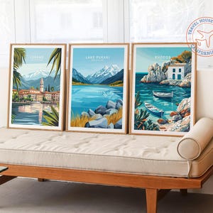 Rhodos Wall Art Print, Greece Travel Print, Rhodos Greece Travel Poster ...