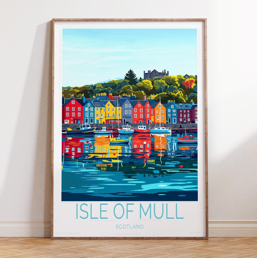 Isle of Mull Scotland Travel Wall Art, Scotland Travel Print, Isle of ...