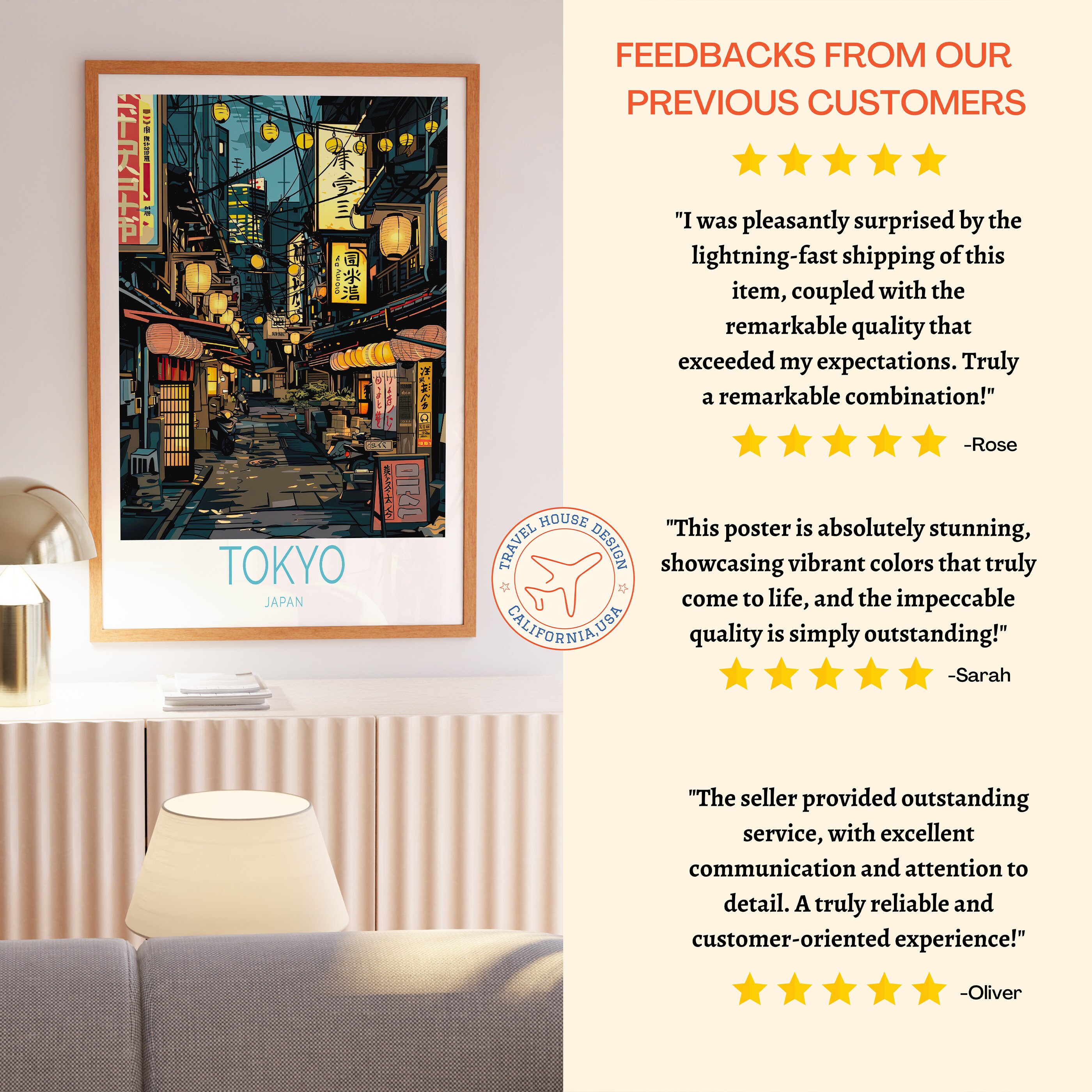Tokyo Travel Poster, Tokyo Japan Wall Decor, Japanese Traveler Gifts ...