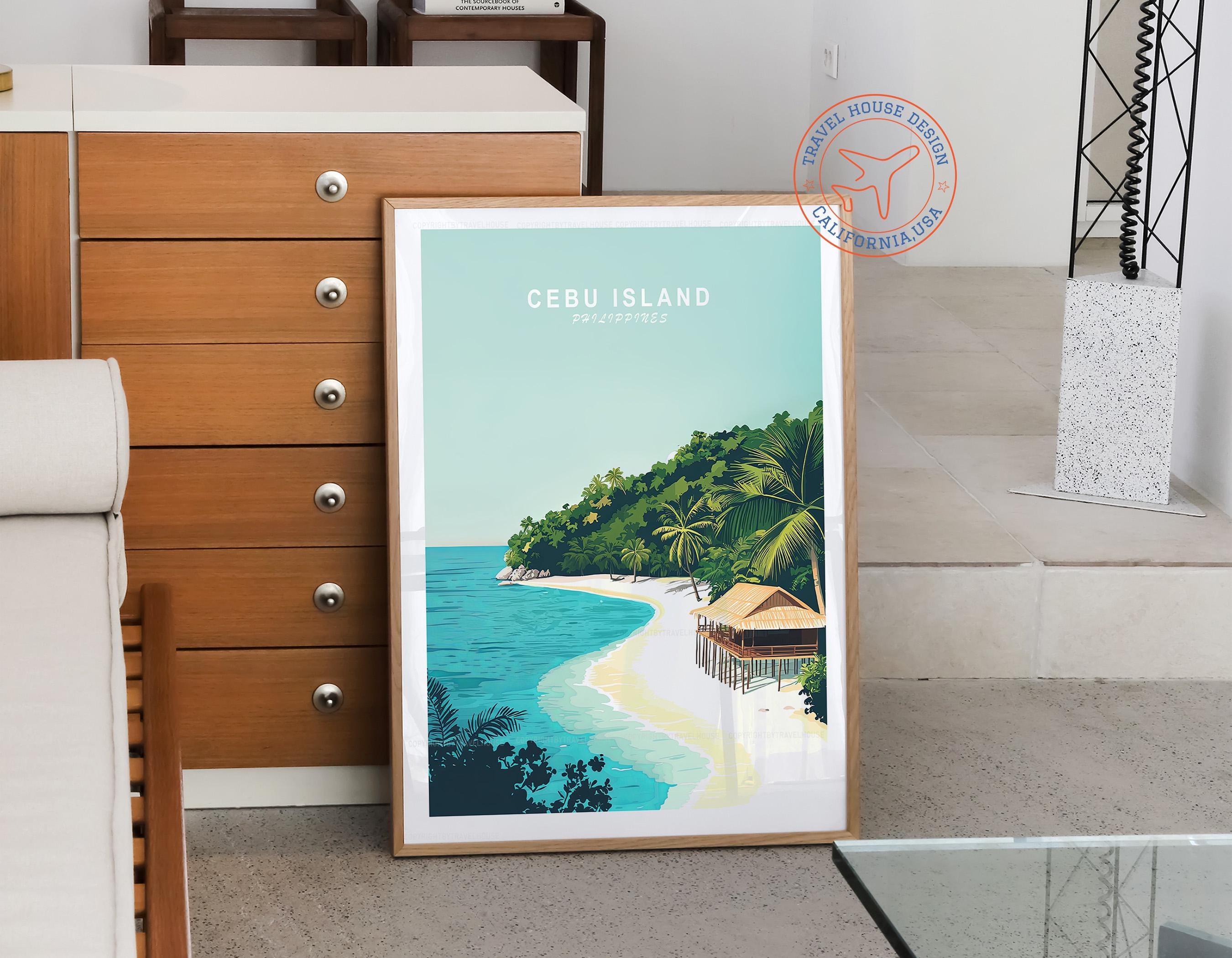 Cebu Island Philippines Travel Print, Philippines Travel Poster, Cebu ...