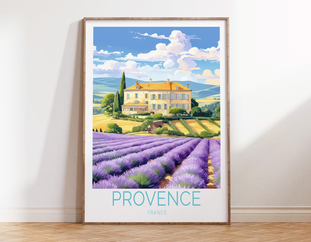 Provence France Travel Poster, Provence Côte D'azur France Poster ...