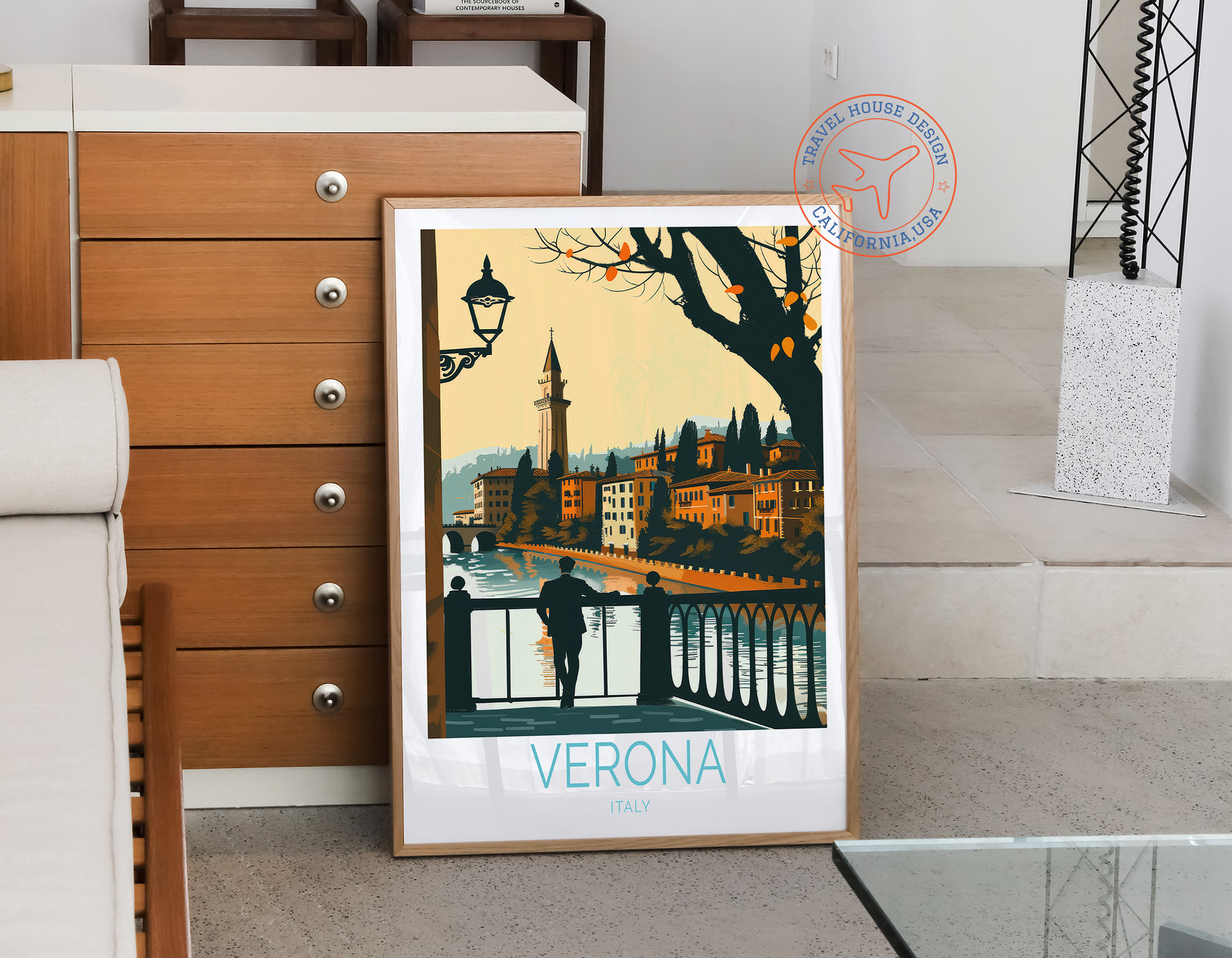 Verona Travel Poster, Italy Travel Poster, Verona Travel Wall Art ...