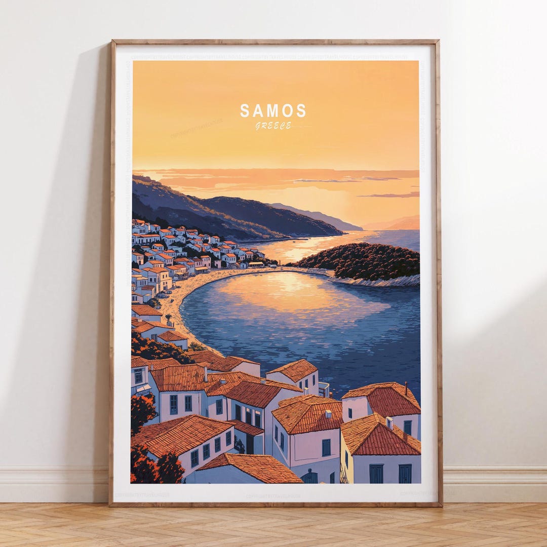Samos Travel Wall Art, Greece Travel Poster, Samos Greece Travel Wall ...