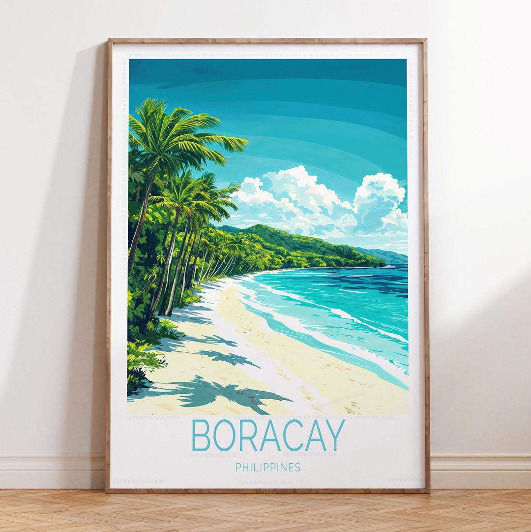 Boracay Philippines Travel Wall Art, Boracay Travel Poster, Philippines ...